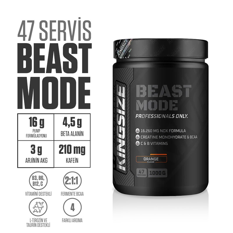 Kingsize Nutrition Beast Mode 1000 Gr | Supplementler