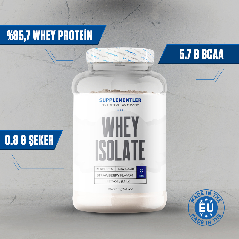 Supplementler.Com Whey Isolate 1000 Gr - İzole Protein